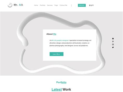 Freelance Graphic Designer Portfolio Website Design By Muhammad Ali On Dribbble