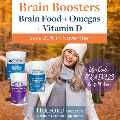 Holford Brain Food Vitamin D Omegas 20 Off Ends Sunday Milled