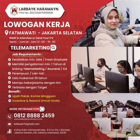 Lowongan Kerja Telemarketing Di Pt Khaira Berkah Mandiri Jakartakerja