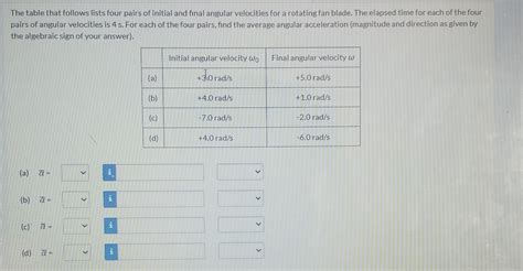Solved The Table That Follows Lists Four Pairs Of Initial