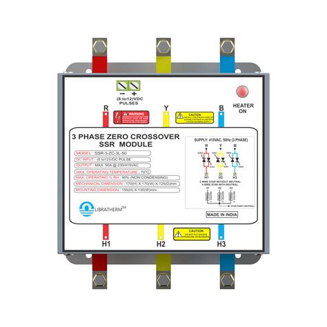 Three Phase Thyristor Based Solid State Relay Module SSR ZC Libratherm Instruments