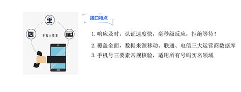 运营商实名认证 三网手机实名认证 手机号三要素验证