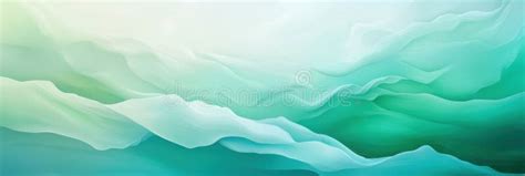 Serene Pastel Abstract Waves In Gradient Green And Blue Ai Generative Stock Image Image Of