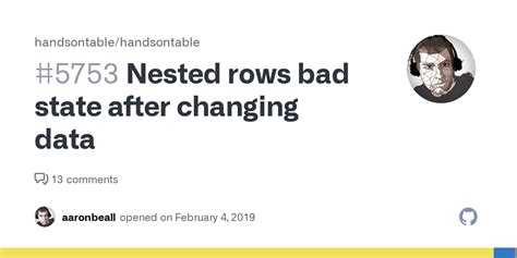 Nested Rows Bad State After Changing Data Issue Handsontable Handsontable Github