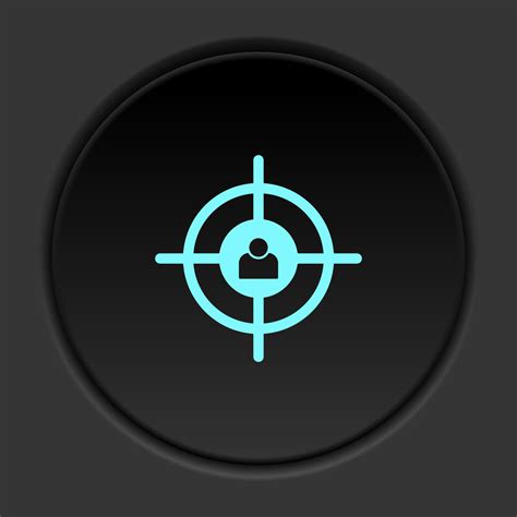 Round Button Icon Aiming Customer Target Button Banner Round Badge Interface For