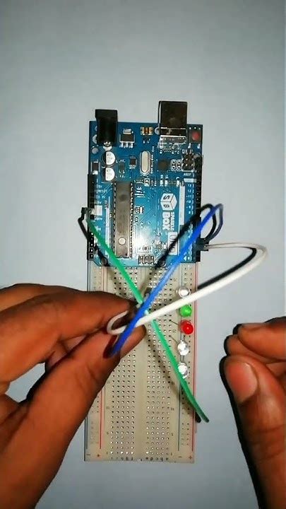 Arduino Project 5 Led Blinking With Effect Shortsvideo Viralvideo