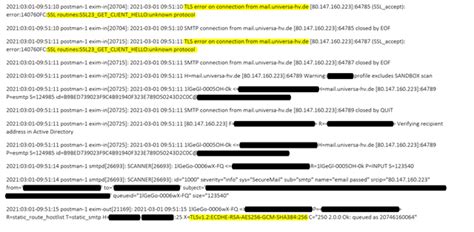 utm smtp tls1 2 enabled ssl routines ssl23 get client hello unknown protocol no ndr to