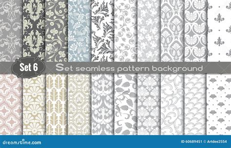 Vector Damask Seamless Pattern Background Stock Vector Illustration Of Abstract Decoration