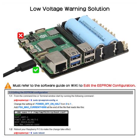 Geekworm X1201 2 Cell 18650 5 1v 5a Ups Shield For Raspberry Pi 5 Series