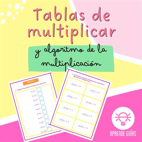 Tablas De Multiplicar Y Algoritmo De La Multiplicación Xppp