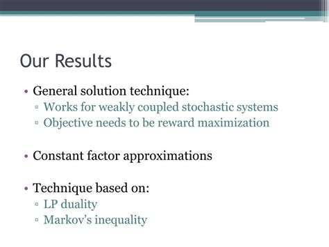 Ppt Weakly Coupled Stochastic Decision Systems Powerpoint