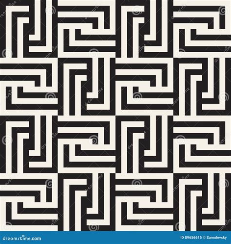 Seamless Vector Pattern Abstract Geometric Background Linear Grid Structure Stock Vector