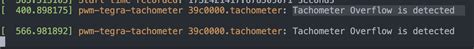 Tachometer Overflow Is Detected And Abnormal High Cpu Usage On Nvidia