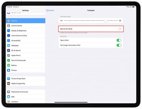 How To Change The Scroll Direction Of An Ipad Trackpad Or Mouse