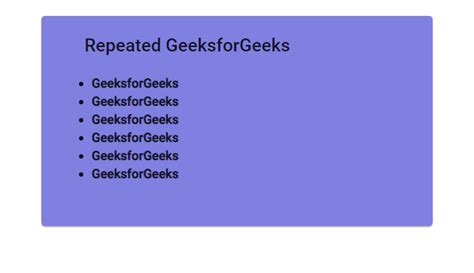 How To Repeat Html Element Multiple Times Using Ngfor Based On A Number Geeksforgeeks