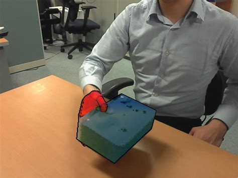 The Markerless Tracking Of A Hand Interacting With An Object With A Download Scientific Diagram