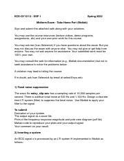 DSP 1 Midterm Exam Noise Suppression And System Inversion In Course Hero