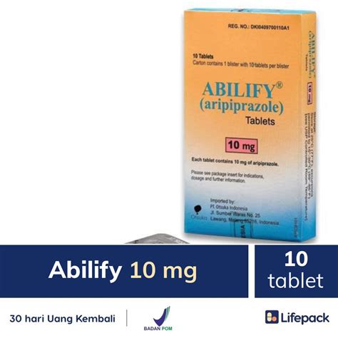 Abilify 10 Mg 10 Tablet 10mg Lifepack Id