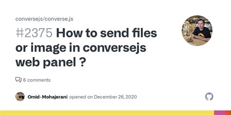 How To Send Files Or Image In Conversejs Web Panel · Issue 2375 · Conversejs Converse Js · Github