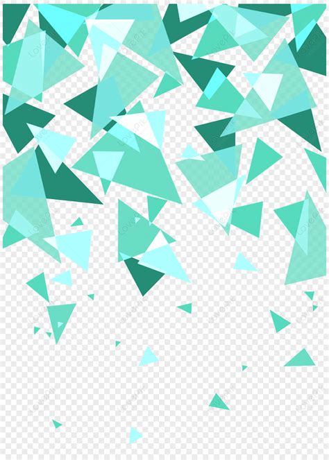 Fragment Border Trianglenew Year Borderparticleframe Png Hd