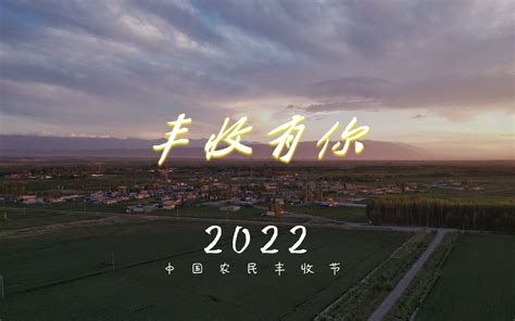 丰收有你 2022中国农民丰收节主题短片 喜迎二十大 希望在金秋哔哩哔哩bilibili