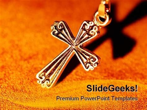 Cross Religion Powerpoint Themes And Powerpoint Slides 0411