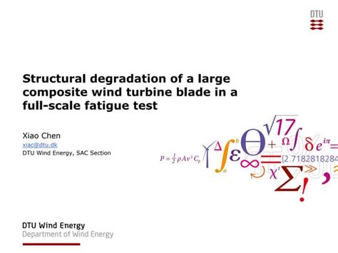 Structural Degradation Of A Large Composite Wind Turbine Blade In A Full Scale Fatigue Test Pdf
