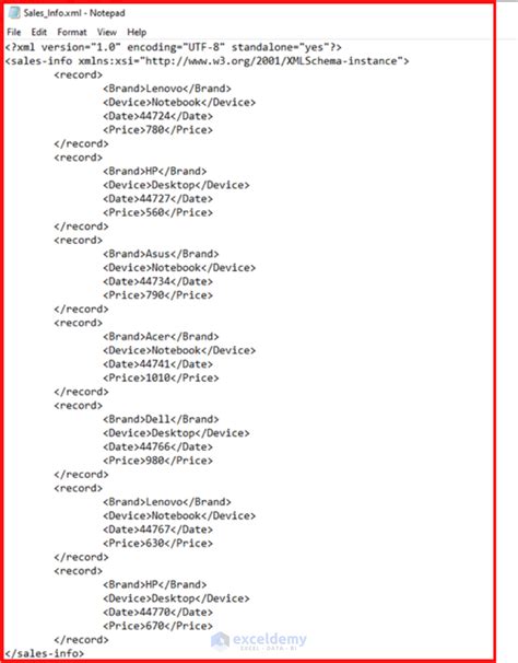How To Convert Xml To Excel Table 3 Easy Methods Exceldemy