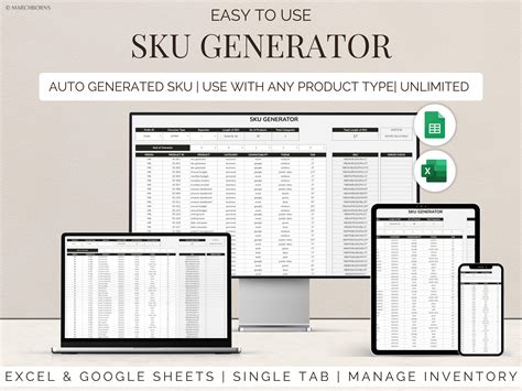 Excel Sku Code Generator For Physical Digital Product E Commerce Business SKU Codes Google