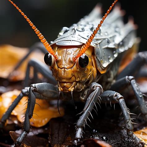 Premium Photo There Is A Close Up Of A Bug With A Very Big Head