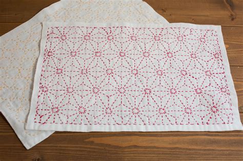 刺し子でふきん HandmadeLog
