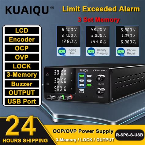 NICE POWER High Power DC Regulated Power Supply OCP OVP Switching V A V A Adjustable USB