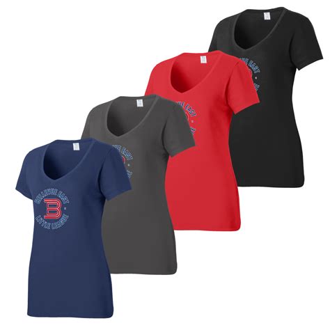 Bellevue East Ladies V Neck T Shirt Winners Sportswear
