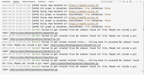 Git Graph Failing Bug Reports Cursor Community Forum