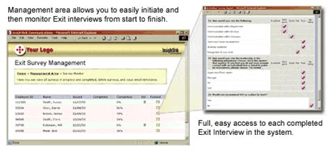 Exit Interview And Exit Survey System Insightlink Communications