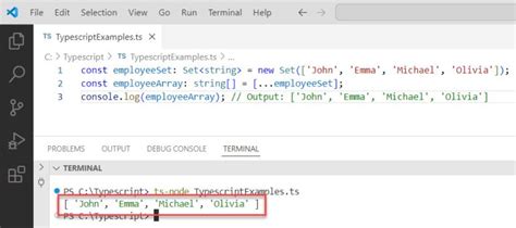 How To Convert A Set To An Array In Typescript
