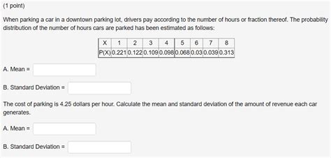Solved 1 Point For A Random Variable X Suppose That E X