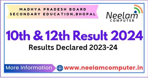 MP RSK Results Class 5th Class 8th Declared Neelam Computer
