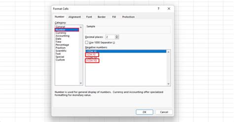 How To Make Negative Numbers Red In Excel