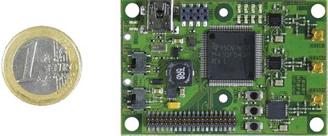 top view of the applied sensor node platform in comparison to the size download scientific