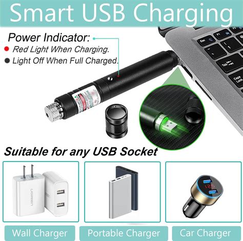 High Power Rechargeable Green Laser Pointer For Camping And Hiking