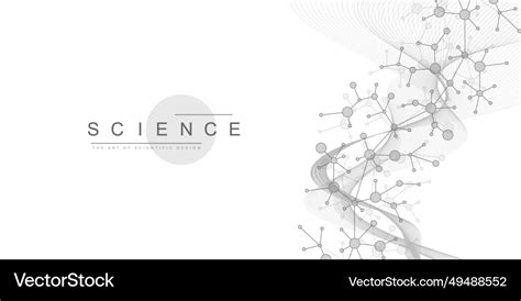 Molecular Abstract Structure Background Royalty Free Vector