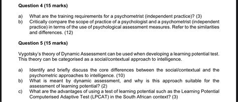 Solved Question 4 15 ﻿marks A ﻿what Are The Training