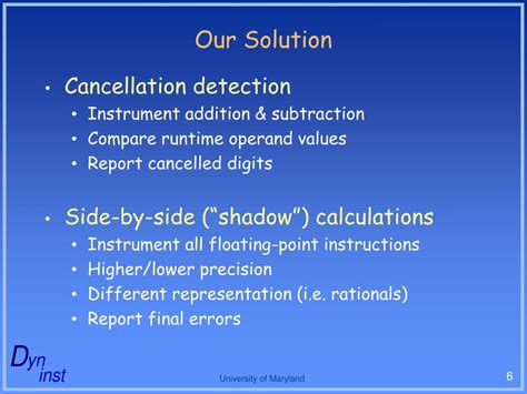 Ppt Dynamic Floating Point Error Detection Powerpoint Presentation