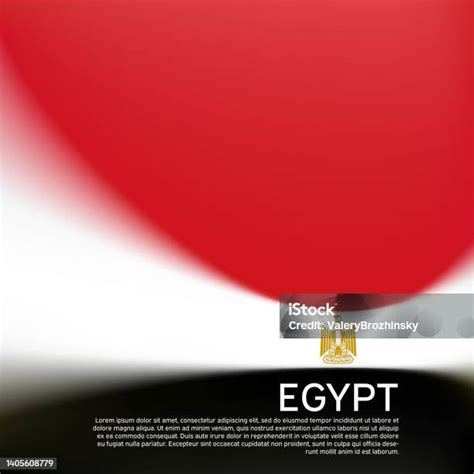이집트 국기 배경 이집트 국기의 색상에 흐린 패턴 비즈니스 소책자 국가 배너 이집트의 포스터 국가 애국 덮개 전단지 벡터 템플릿 디자인 이집트 국기에 대한 스톡 벡터 아트