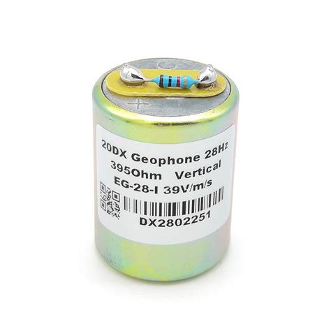 20dx Geophone 28hz Vertical Seismic Geophone Sensor Geophysical Equipment Geophone Supplier
