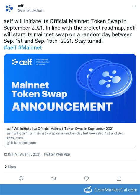 Aelf Elf Mainnet Token Swap