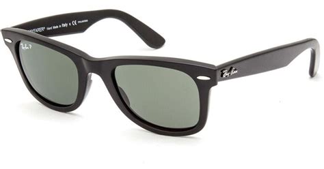 Ray Ban Original Wayfarer Classic Polarized Sunglasses In Black For Men Lyst