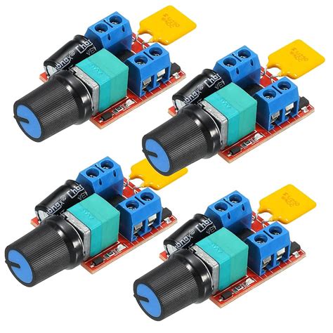 Buy Gebildet 4pcs Mini Dc Motor Pwm Speed Controller Dc 5v 35v 5a