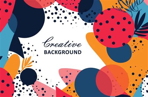 Premium Vector Abstract Background With Colorful Liquid Shapes And Spots Vector Illustration
